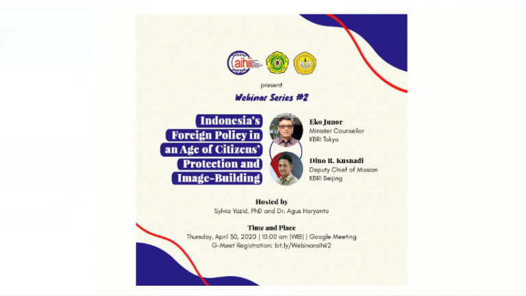 Jurusan Hubungan Internasional Selenggarakan Webinar Politik Luar ...