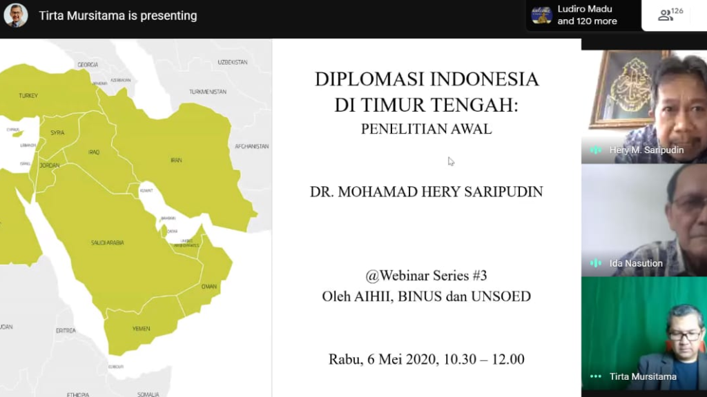 Jurusan HI UNSOED & BINUS Selenggarakan Webinar “Diplomasi Indonesia ...